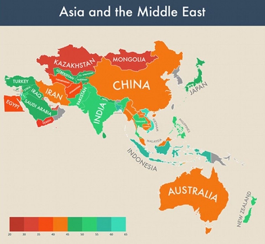 Svetová mapa blahobytu: Vieme, kde žijú najšťastnejší ľudia na planéte ...
