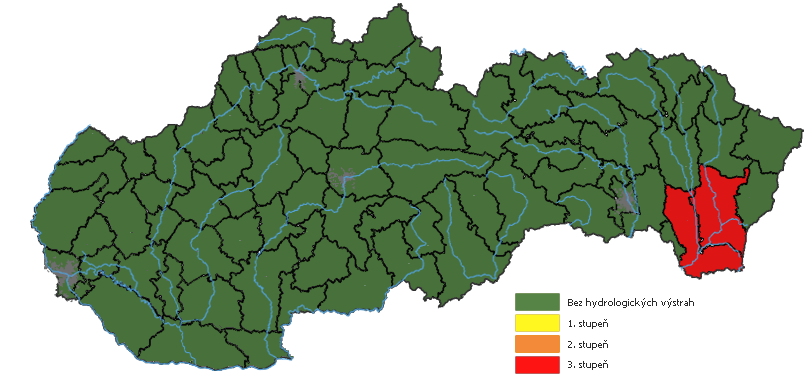 Povodňová hrozba pre východné Slovensko: Hladiny dvoch riek výrazne ...