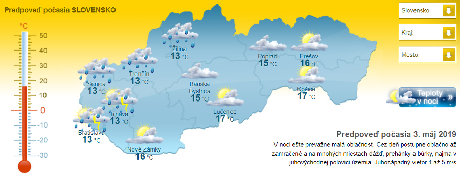 Na Slovensko sa vráti počasie ako zo zlého sna: Búrky, sneženie a... V ...