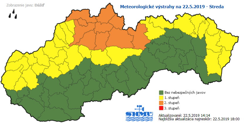 MIMORIADNA SITUÁCIA Slovensko čaká ťažká noc: MAPA, kde hrozia povodne ...