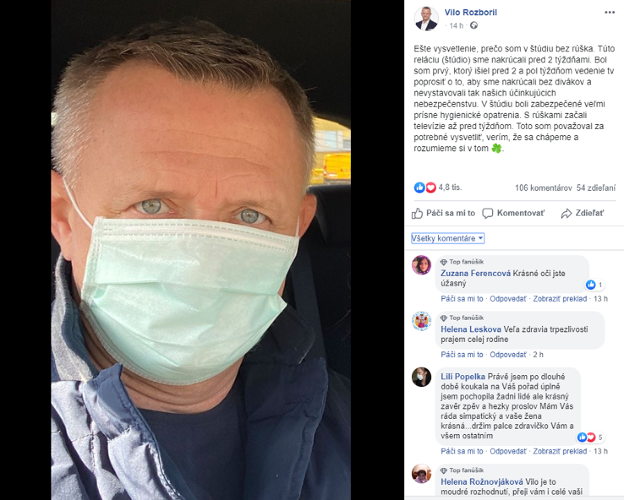 KORONAVÍRUS Vilo Rozboril uviedol posledné vydanie V siedmom nebi ...