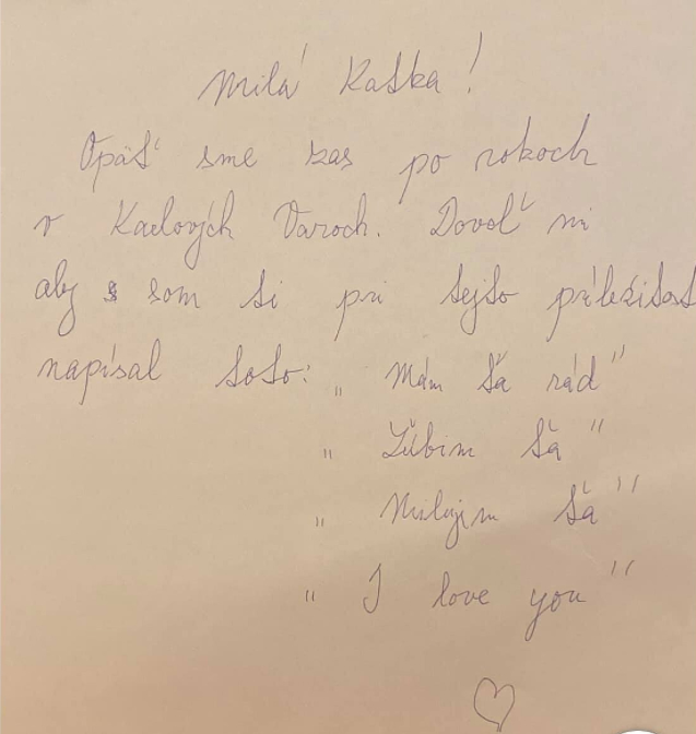 Toto vás dojme k SLZÁM: Katka Žbirková zverejnila SÚKROMNÝ LIST od ...