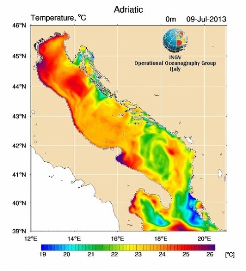 Mapa teplôt celého Stredozemného mora: Pláže s najteplejšou a ...