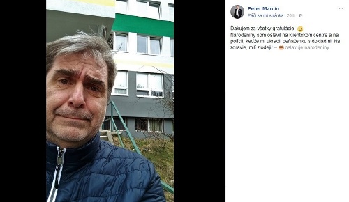 Nepríjemný šok na vlastné narodeniny: Peter Marcin skončil na polícii ...