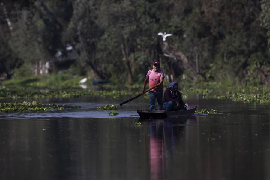 Plávajúce záhrady patria k najvzácnejším atrakciám Mexika, dielu ...