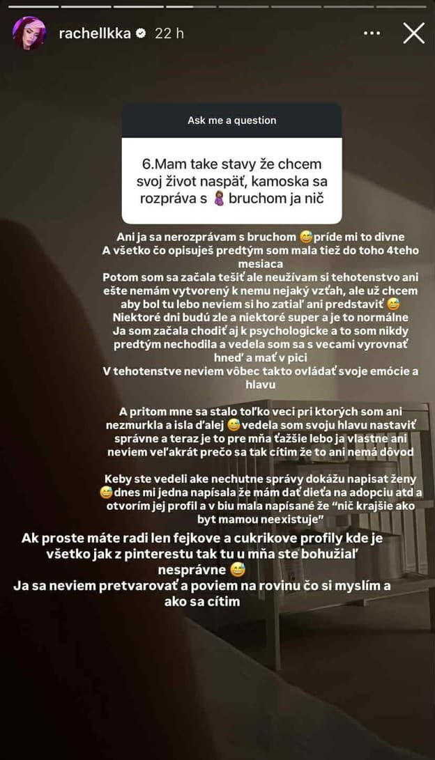 Influencerka Ráchel Karnižová je už v 6. mesiaci: Tehotenstvo si ...